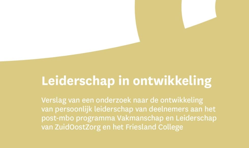 Leiderschap op de werkvloer - Erasmus Centrum voor Zorgbestuur